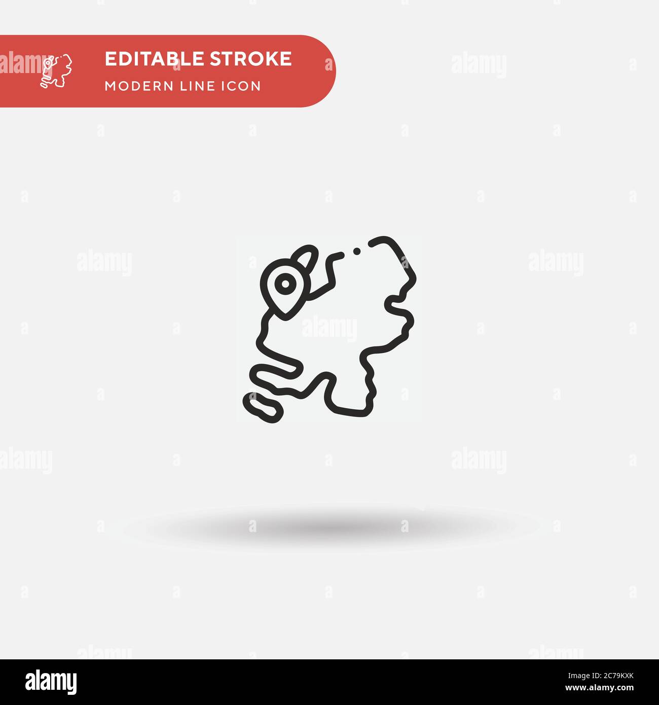 Maps Simple vector icon. Illustration symbol design template for web ...