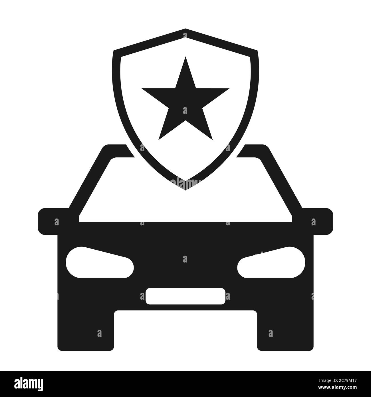 Car icon isolated on white background. Automobile symbol, vector ...