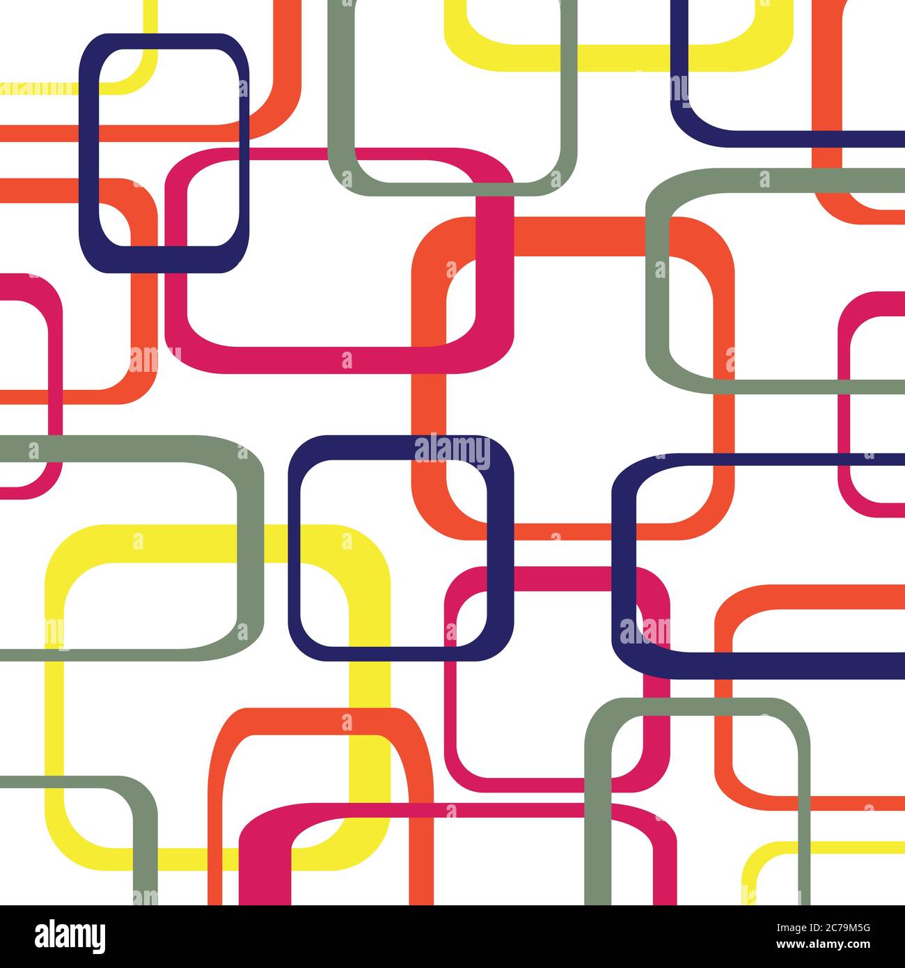 Retro Colorful Squares