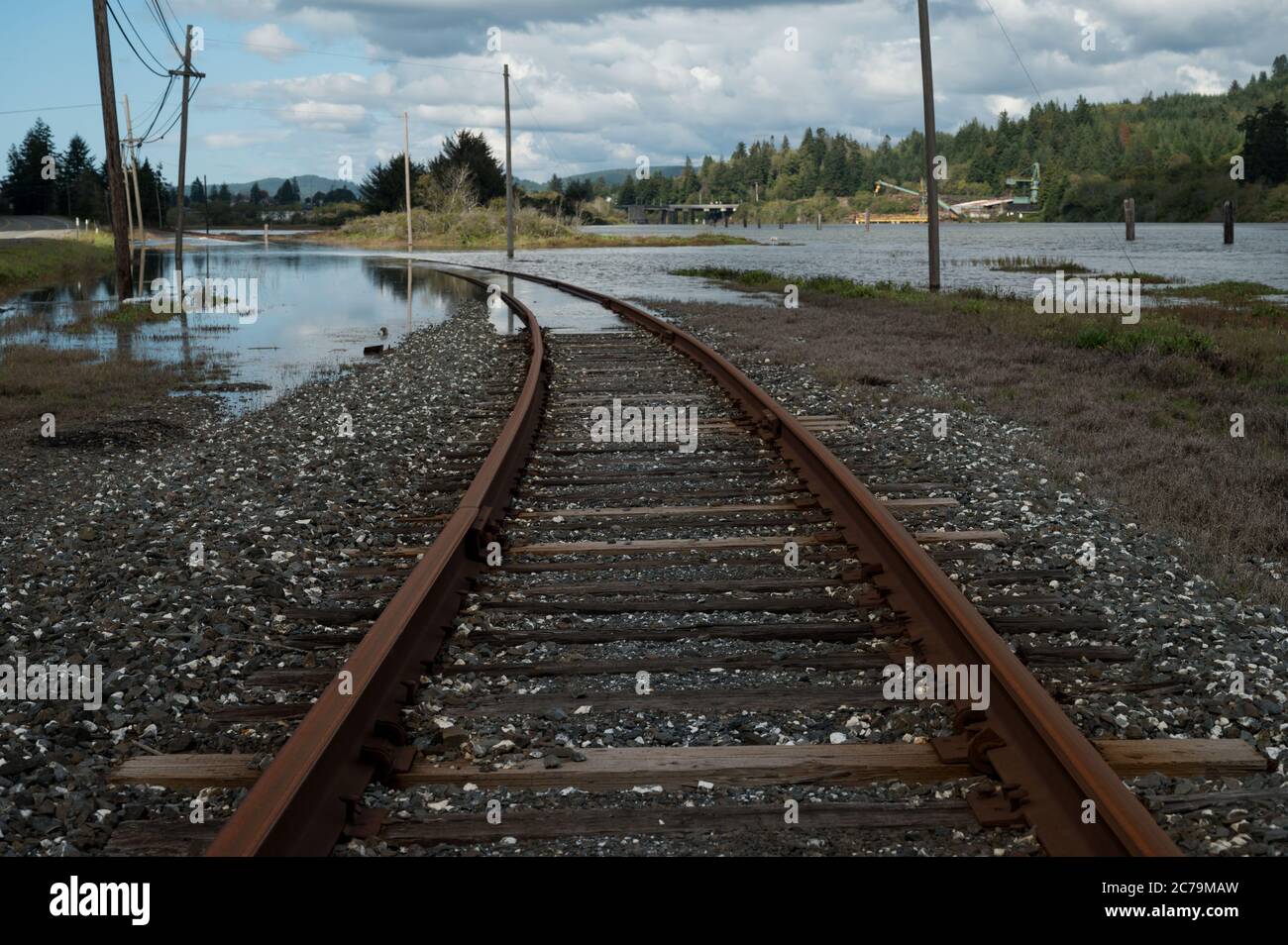 Water under train tracks hi-res stock photography and images - Alamy