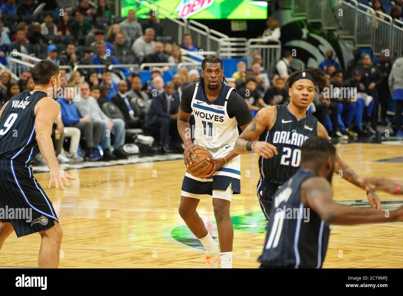 Orlando Magic host the Minnesota Timberwolves at the Amway Center on ...