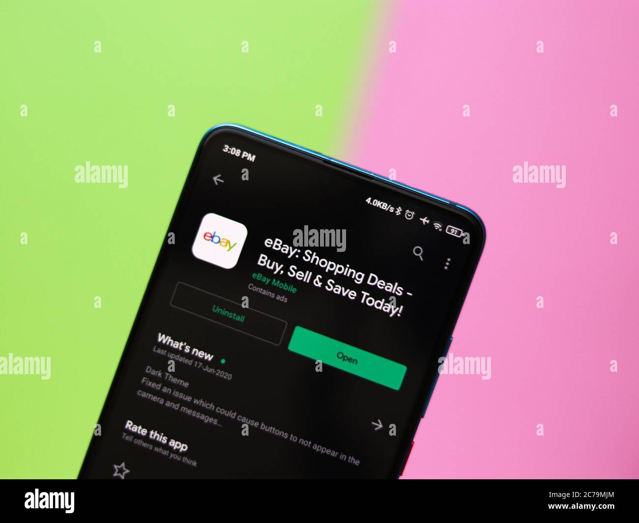 Assam, india - July 9, 2020 : Ebay a online shopping app worldwide ...