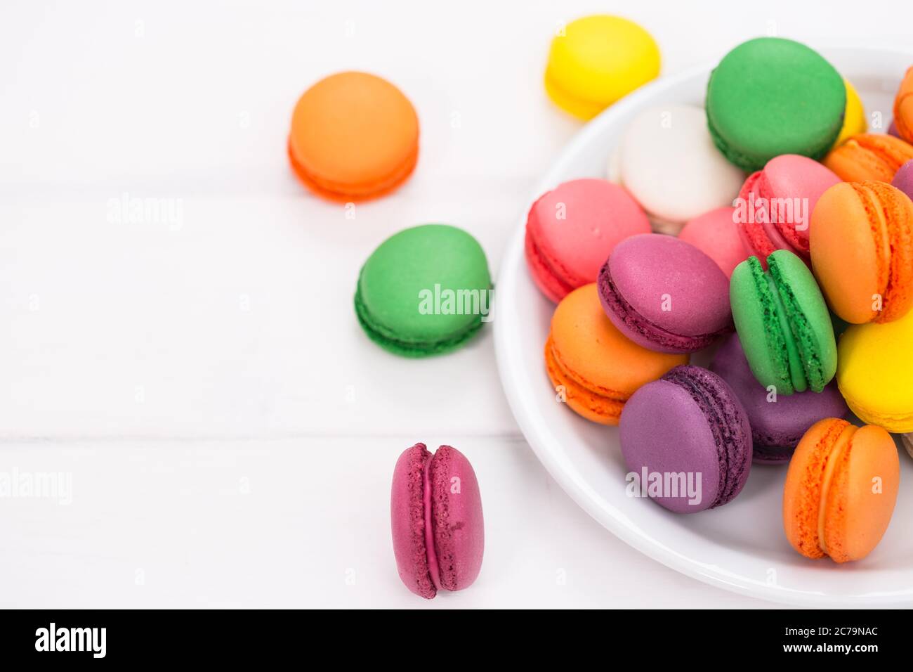 Colorful French macaroons Stock Photo - Alamy