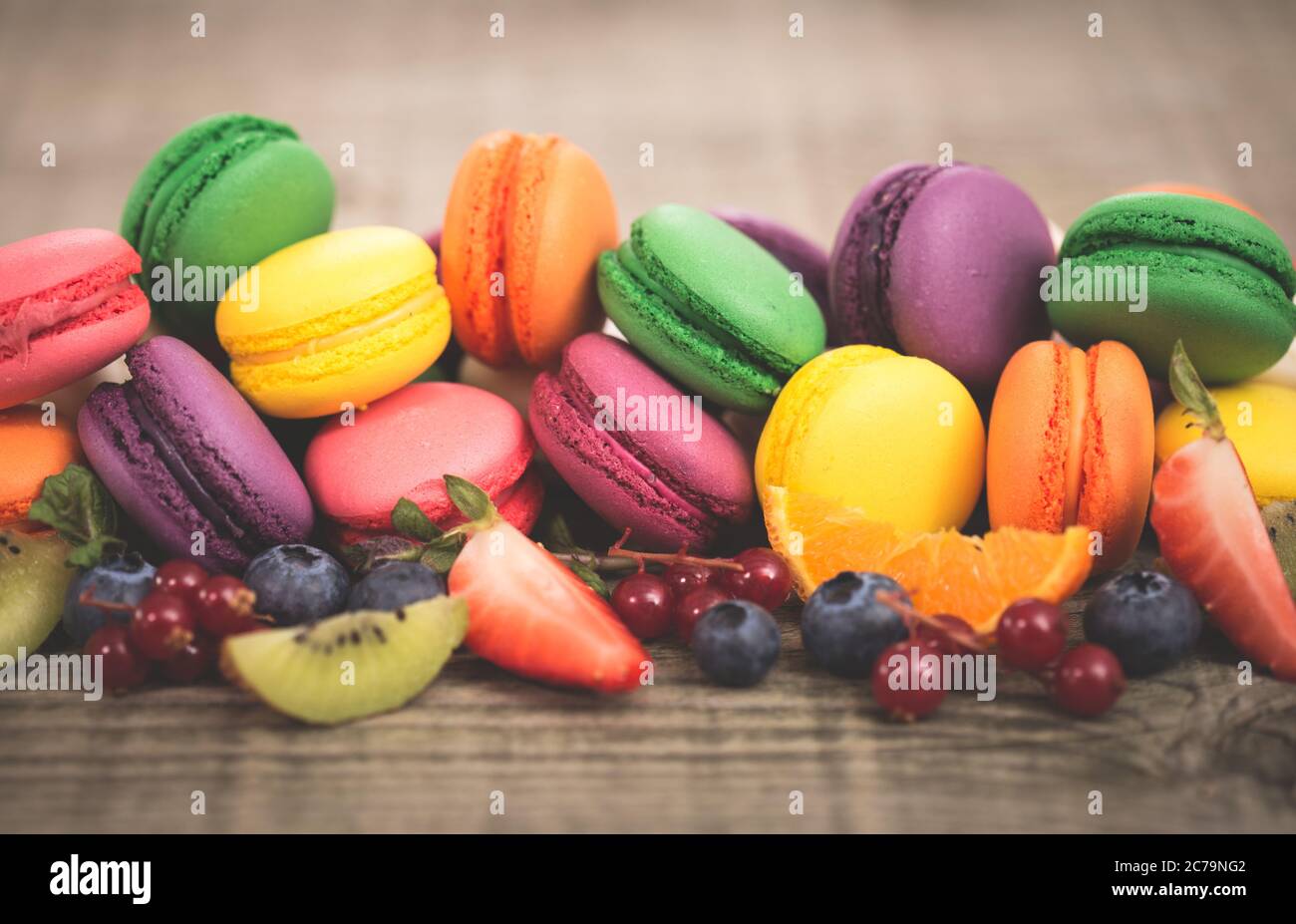 Colorful French macaroons Stock Photo - Alamy