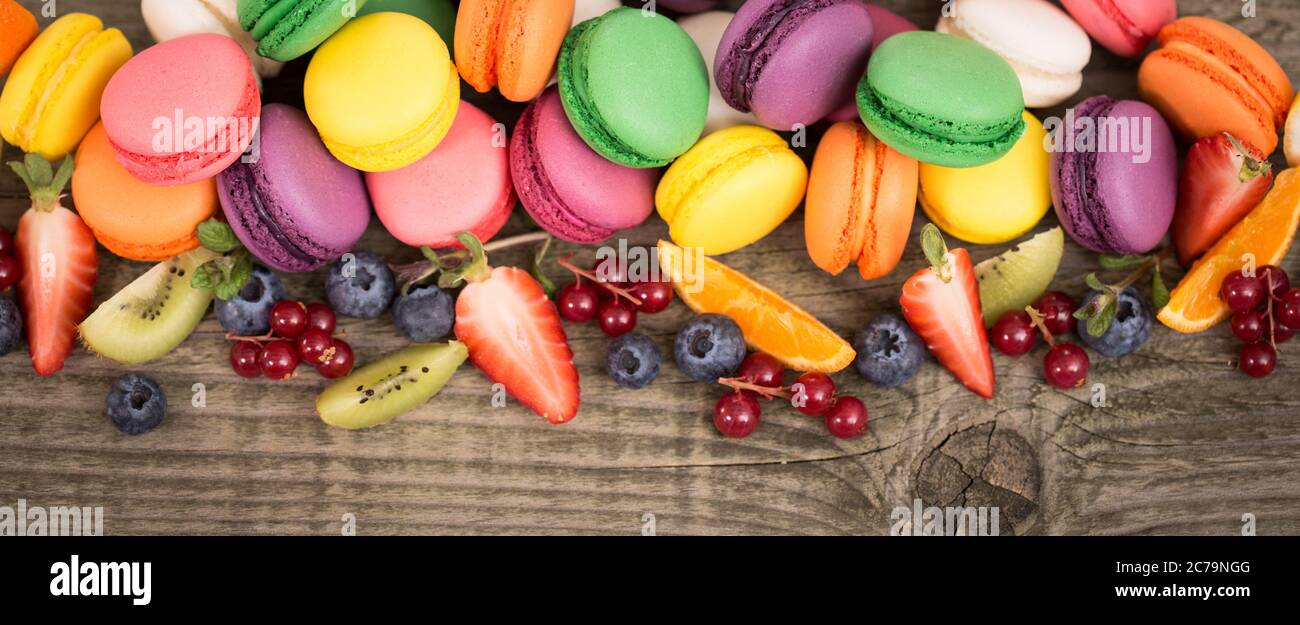 Colorful French macaroons Stock Photo - Alamy