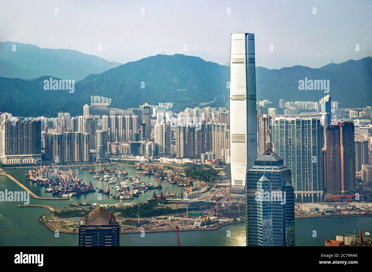 Kowloon and Victoria Harbour Stock Photo - Alamy