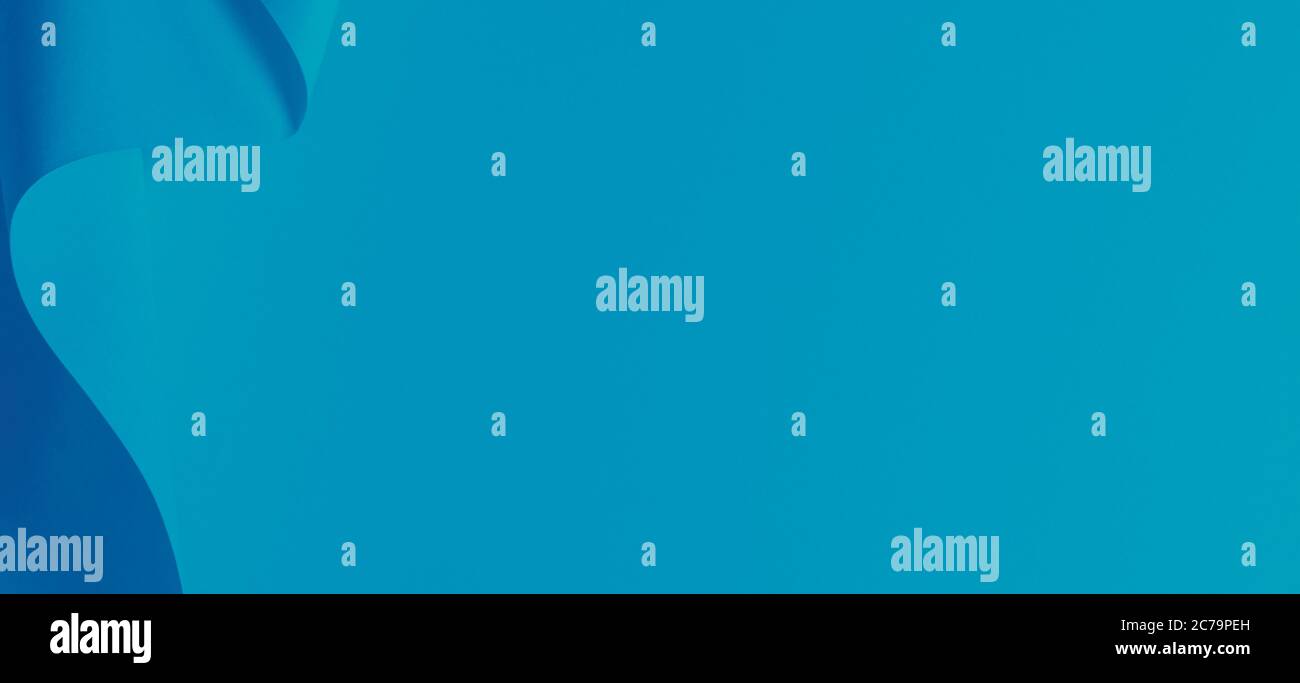 Abstract geometric shape light blue color paper banner background Stock ...