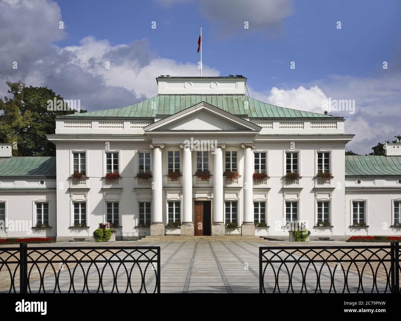 Belweder (Palac Belwederski) in Warsaw. Poland Stock Photo - Alamy