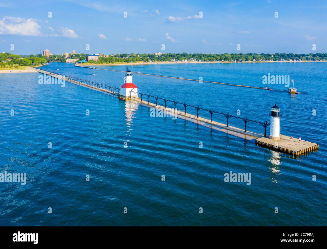 St joseph north pier outer light hi-res stock photography and images ...