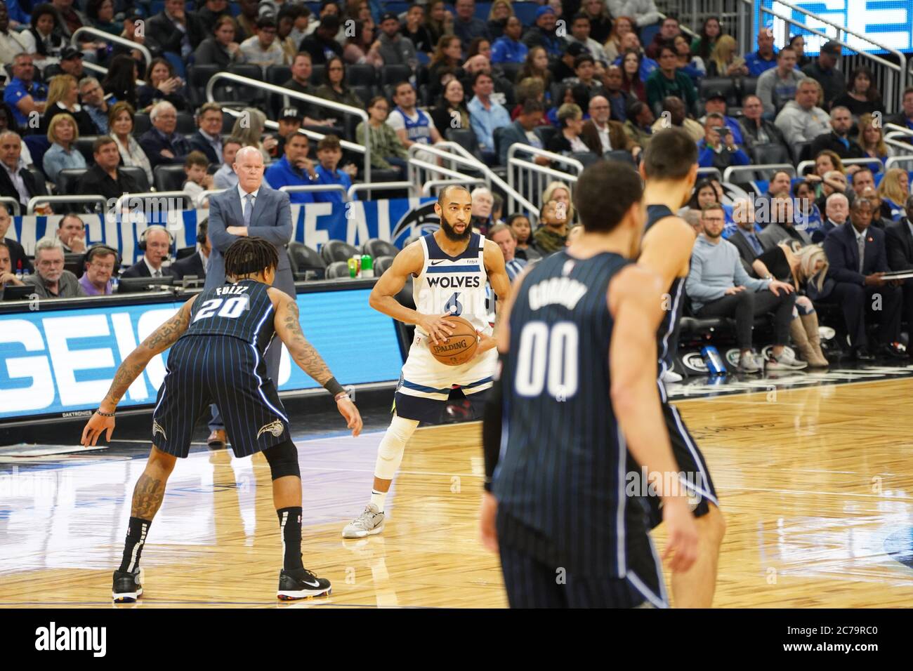 Orlando Magic host the Minnesota Timberwolves at the Amway Center on ...