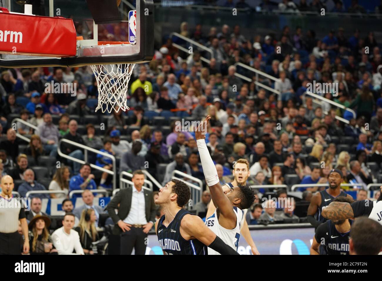 Orlando Magic host the Minnesota Timberwolves at the Amway Center on ...
