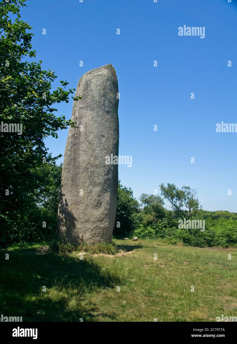Neolithic erected menhir hi-res stock photography and images - Alamy
