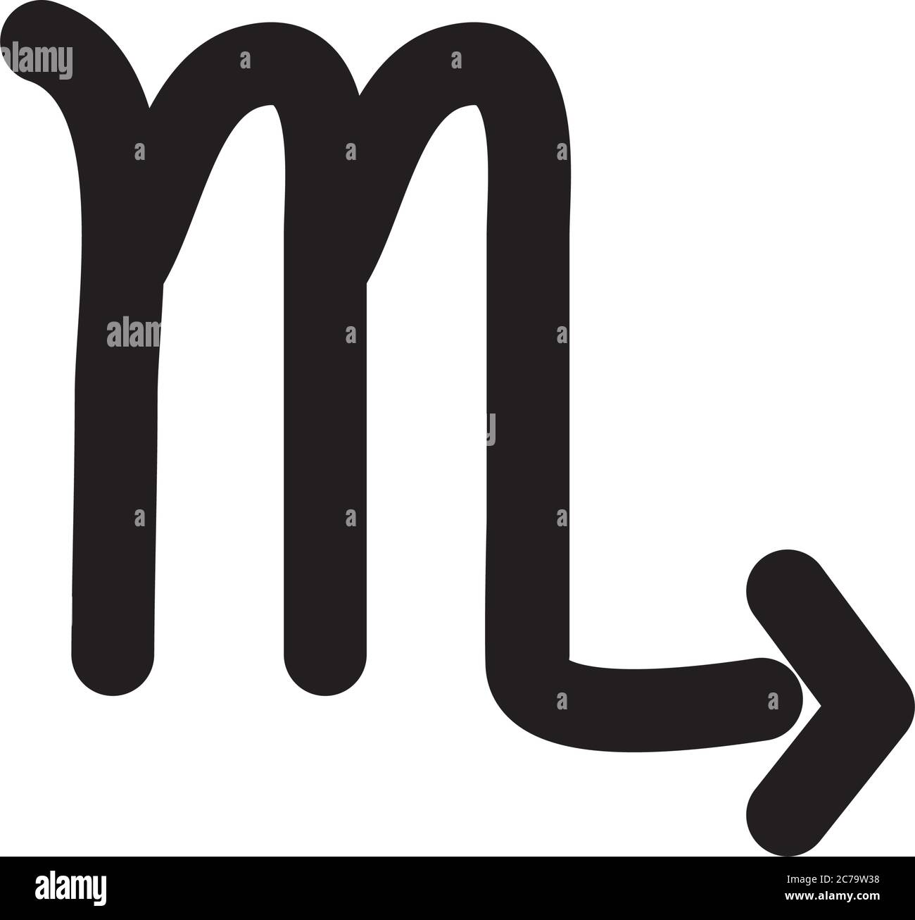 astrology concept, scorpio sign, the scorpion symbol over white ...