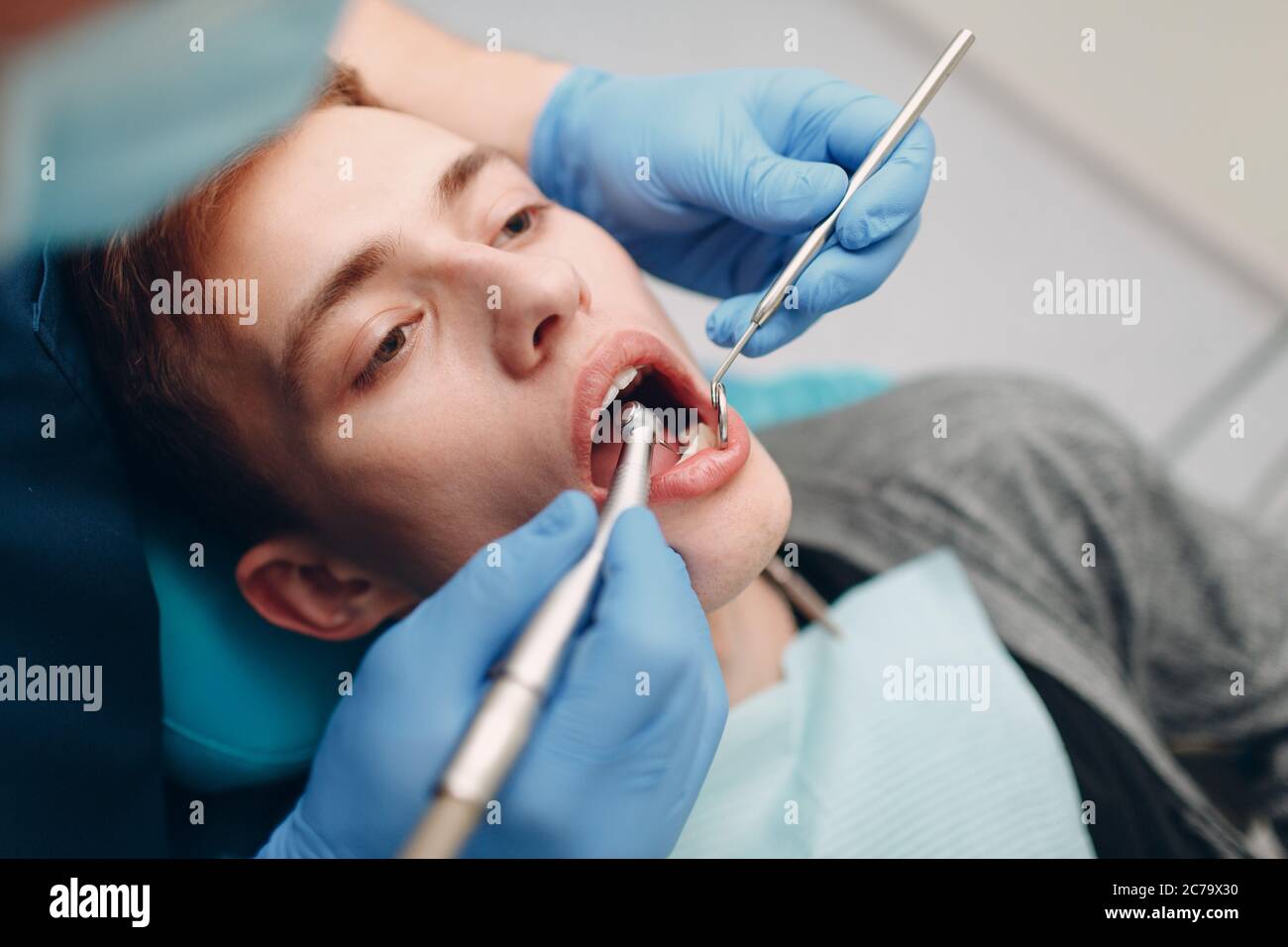 Dental clinic. Doctor and patient. Teeth health Stock Photo - Alamy