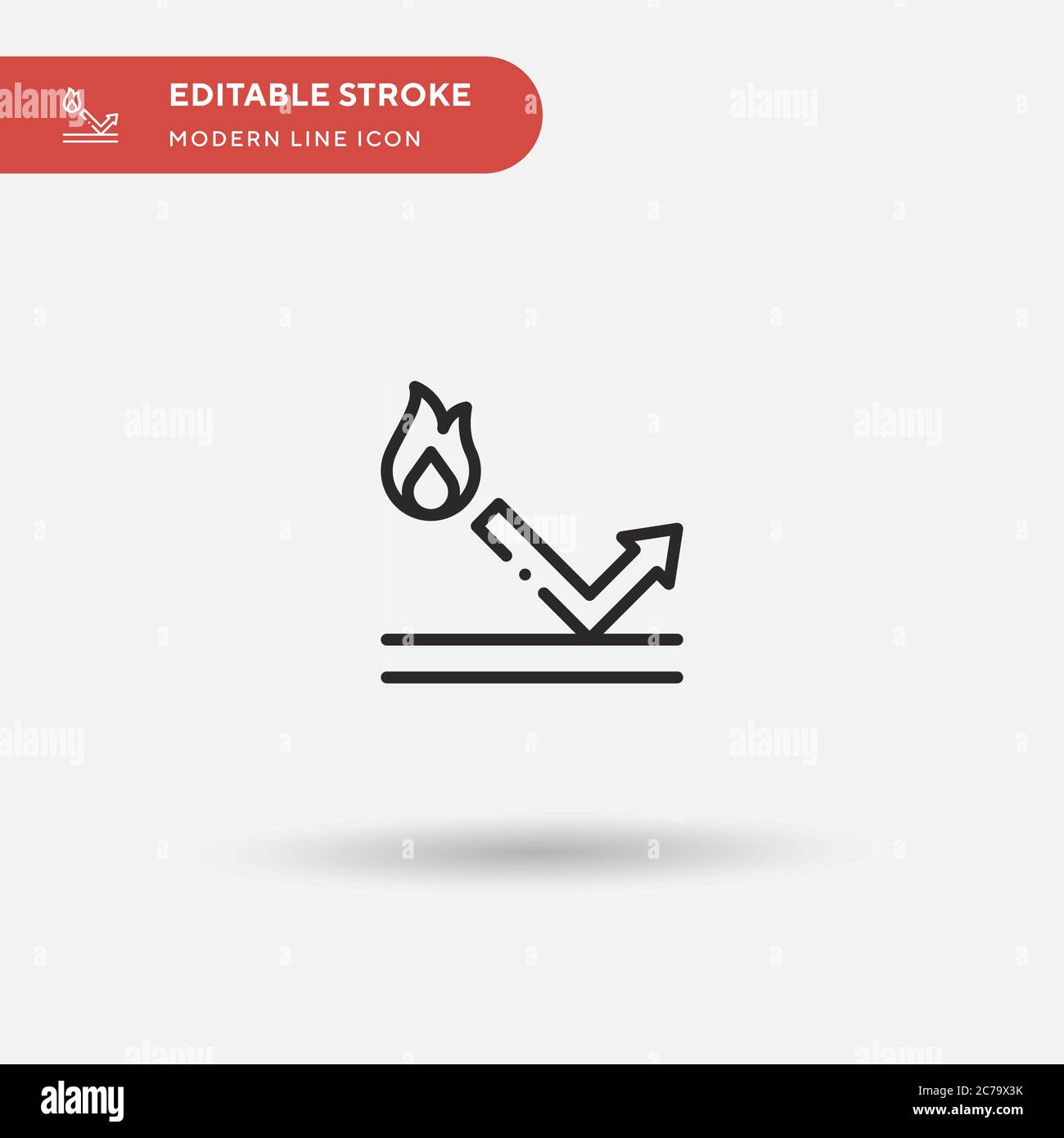 Heat Simple vector icon. Illustration symbol design template for web ...
