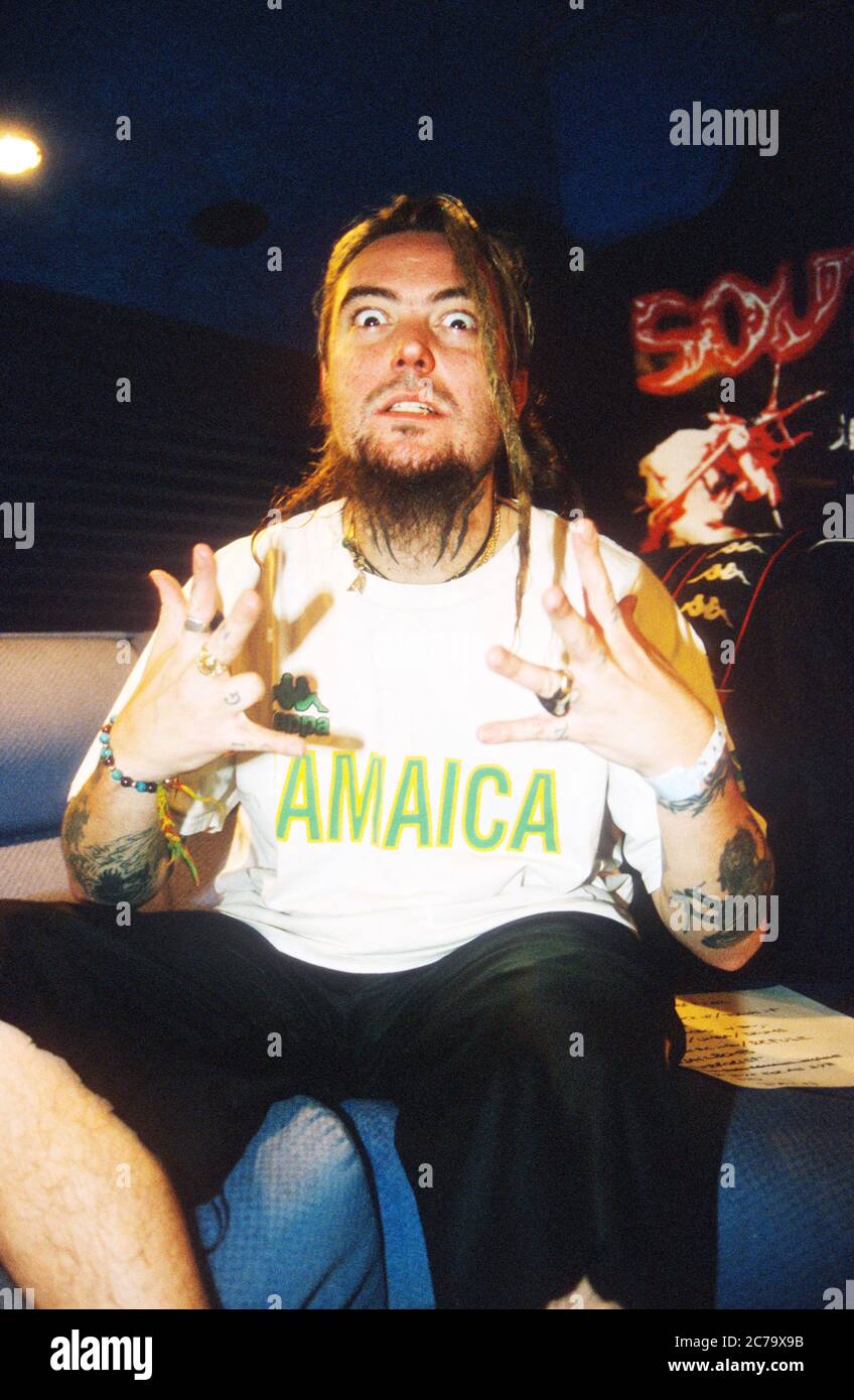 Soulfly frontman Max Cavalera (ex Sepultura) photographed on his tour ...