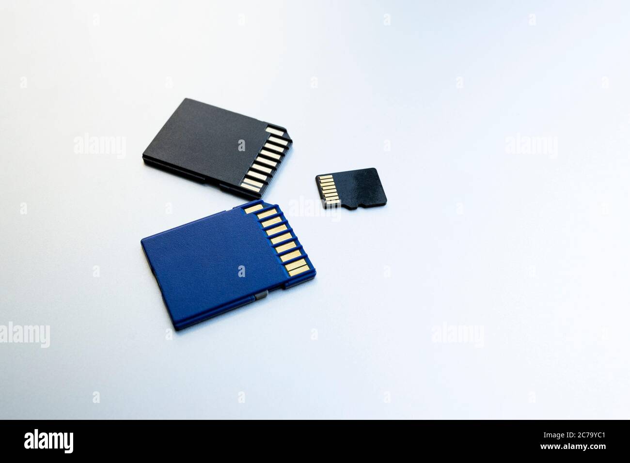 memory cards isolated on white background Stock Photo - Alamy