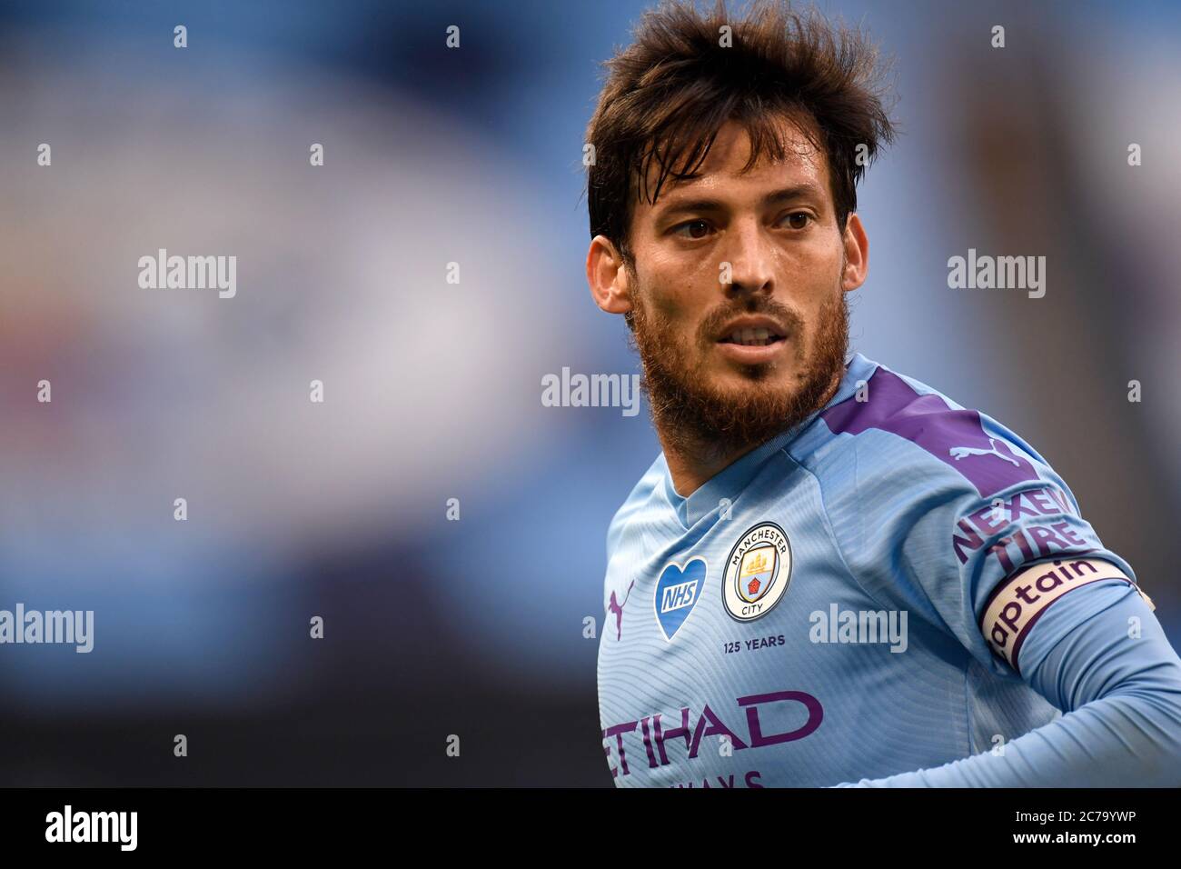 Manchester City's David Silva during the Premier League match at the ...