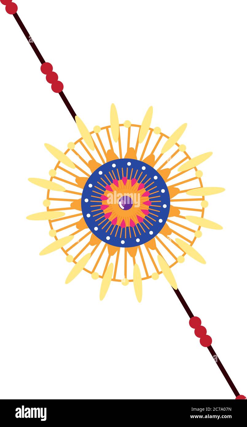 beautiful rakhi for indian festival vector ilustration design Stock ...