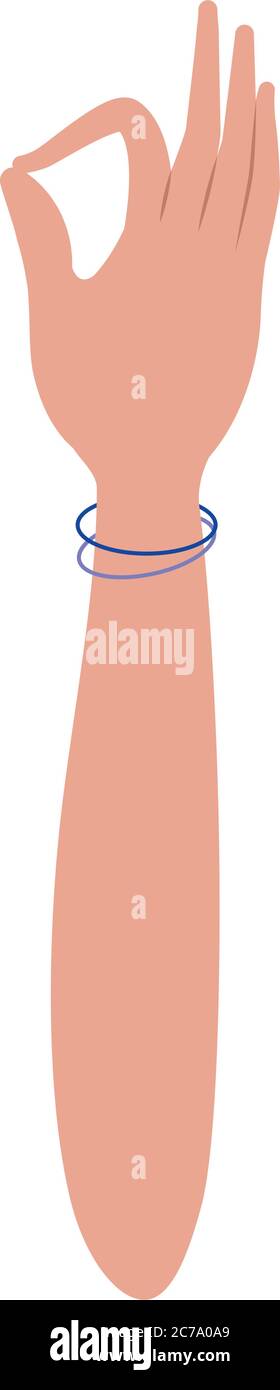 okey hand design of People arm finger person learn communication ...