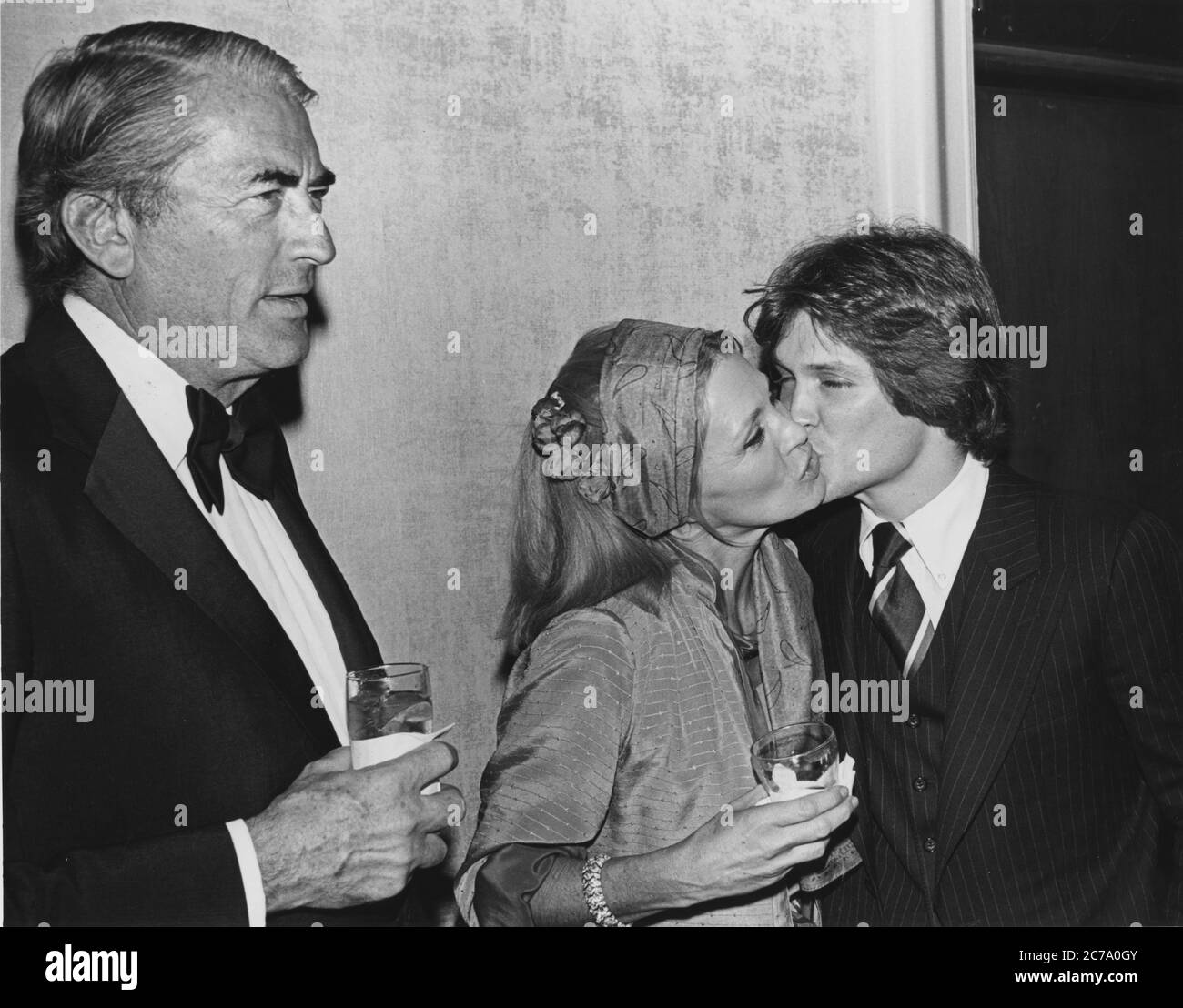 Los Angeles.CA.USA. LIBRARY. Gregory Peck, Angie Dickinson and Andrew ...