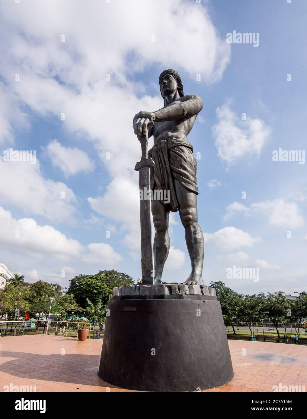 Manila, Philippines - December 27, 2016: Lapu-Lapu Statue In Rizal Park ...