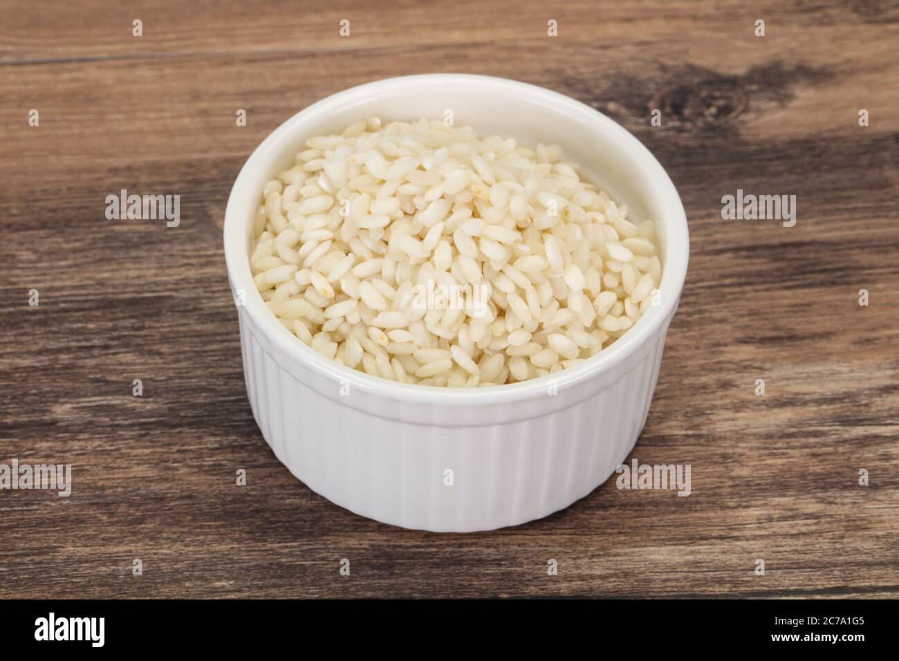 Raw Arborio rice for Italian risotto Stock Photo - Alamy