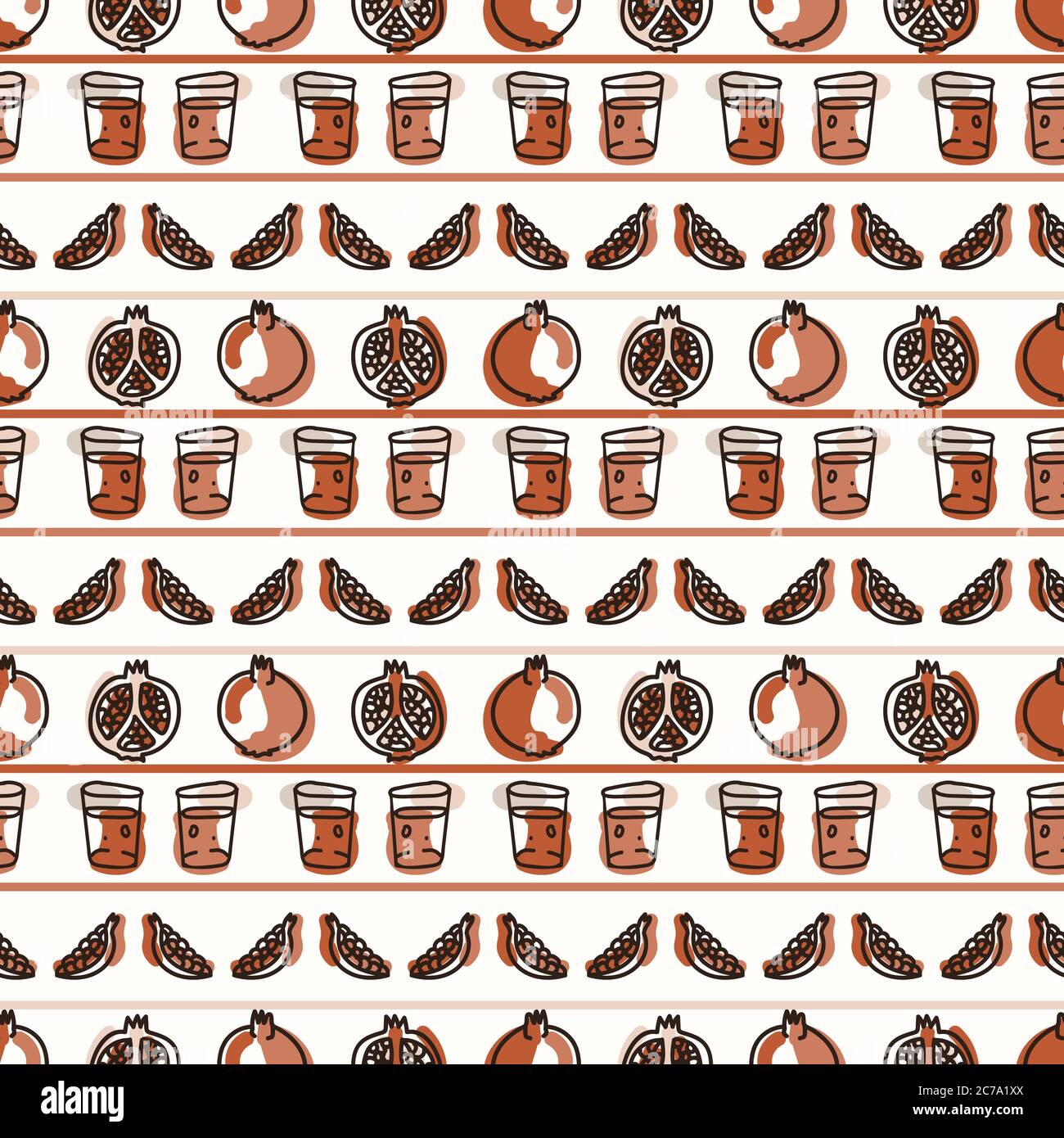 Seamless background pomegranate fruit juice. Gender neutral kid food ...