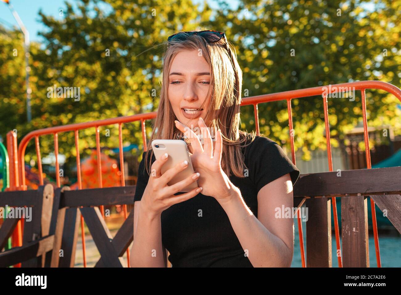 Woman dependency on smartphone social hi-res stock photography and ...