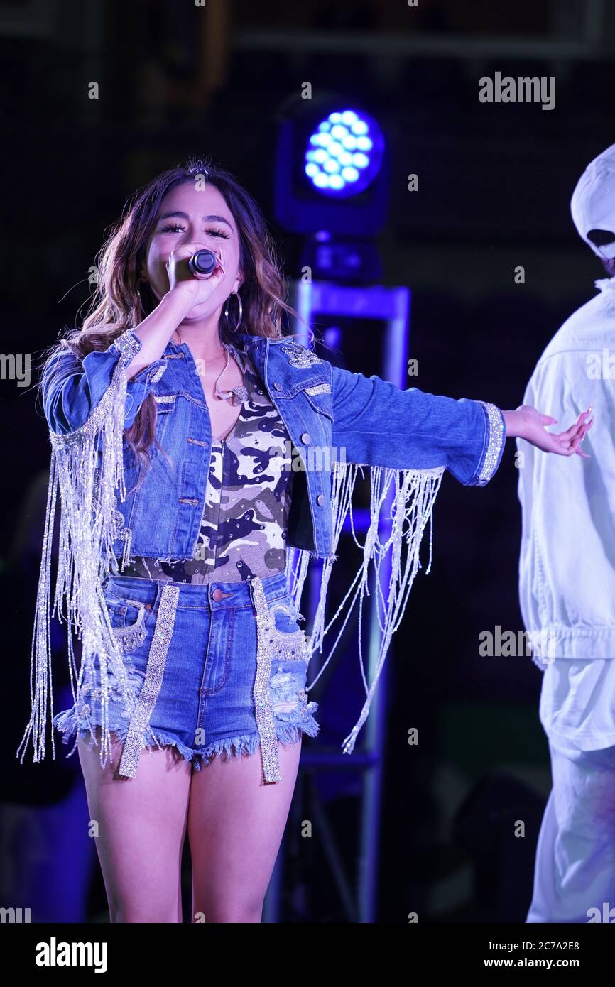 Singer Ally Brooke Post Match Concert Presented by Pepsi at Exploria ...