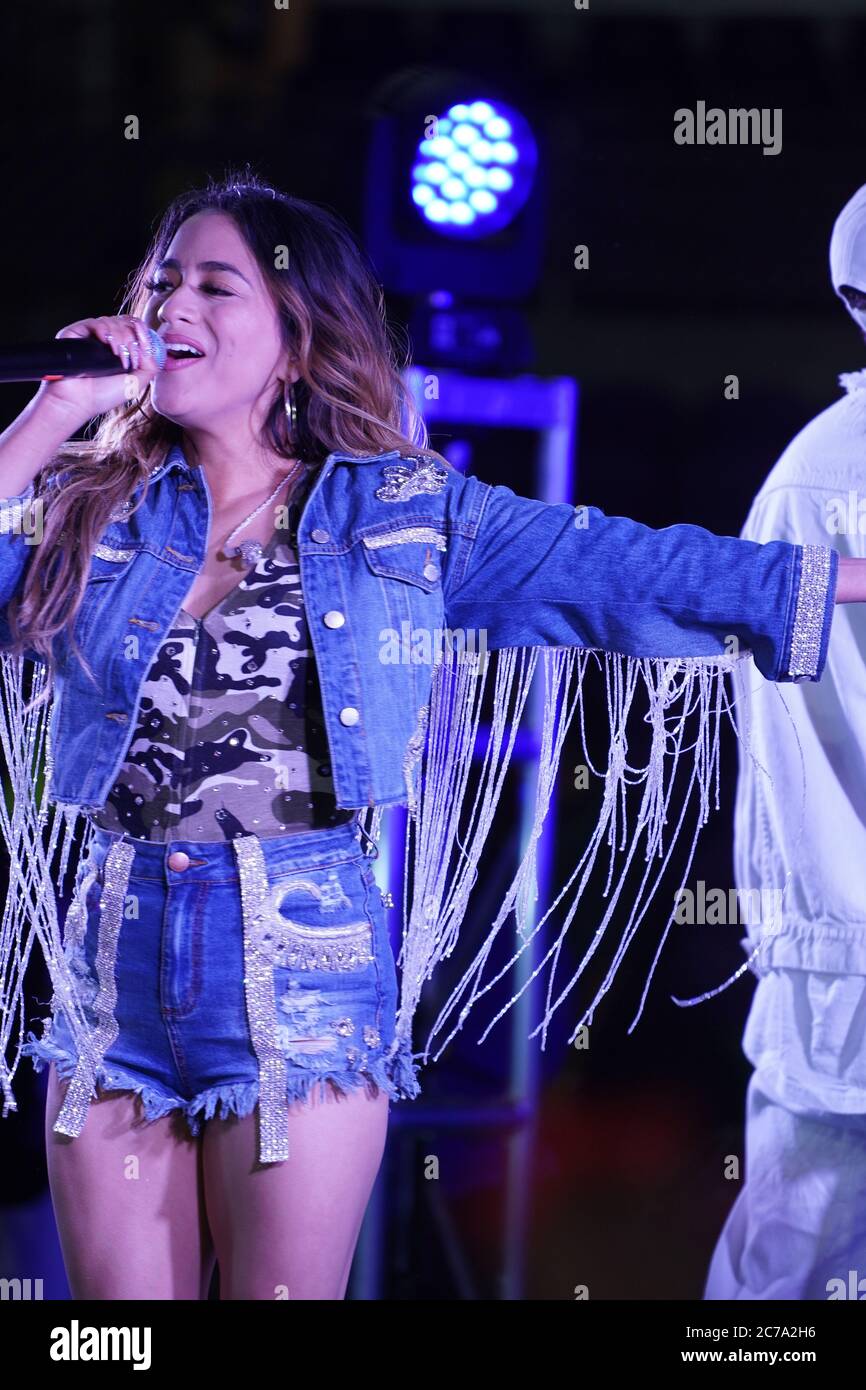 Singer Ally Brooke Post Match Concert Presented by Pepsi at Exploria ...