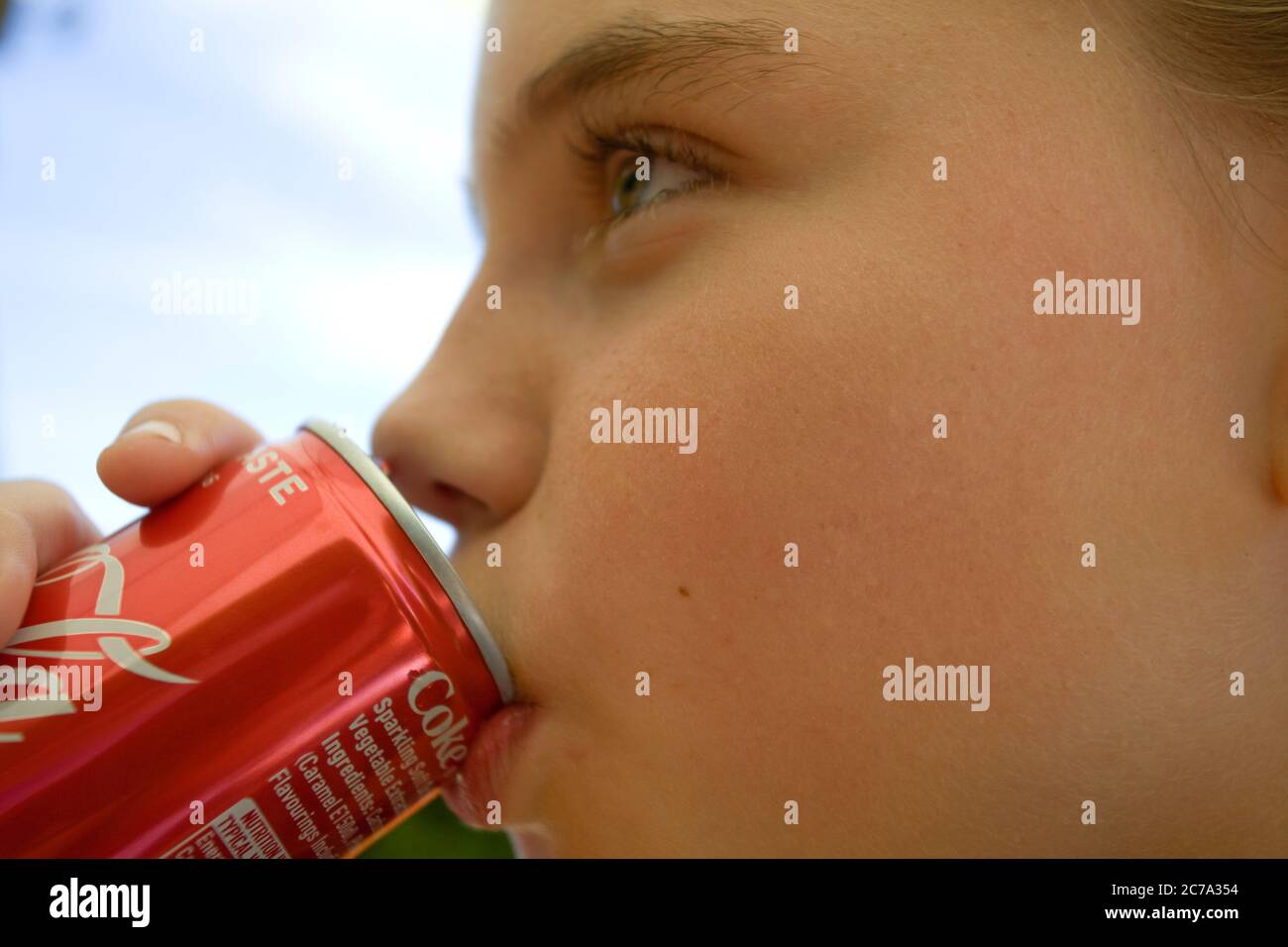 Girl Drinking Coca Cola High Resolution Stock Photography and Images ...