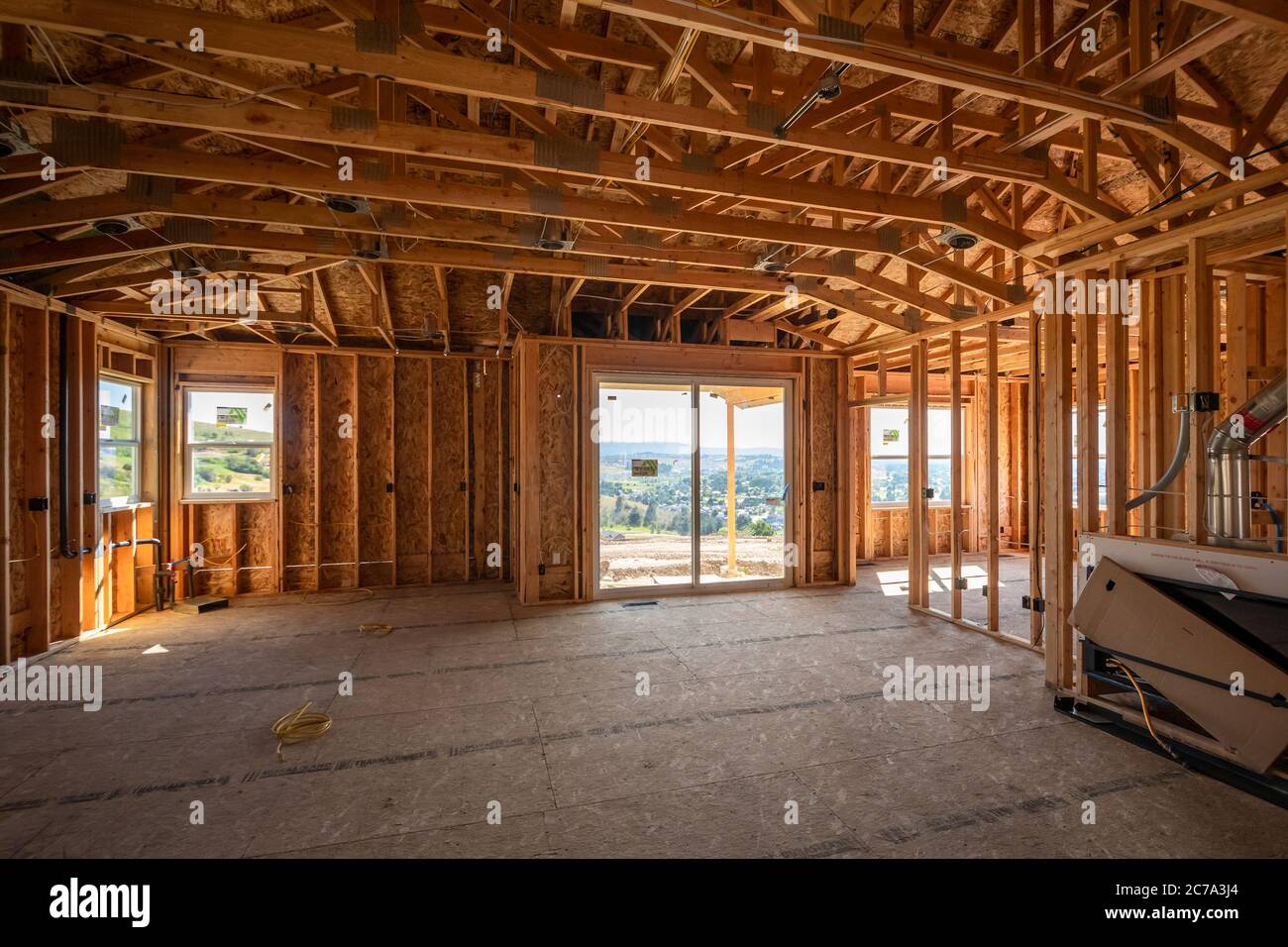 Interior wood framing hi-res stock photography and images - Alamy