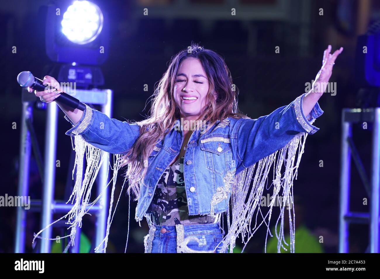 Singer Ally Brooke Post Match Concert Presented by Pepsi at Exploria ...