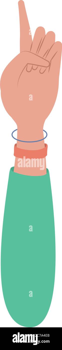 number one hand design of People arm finger person learn communication ...