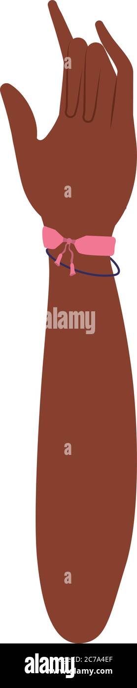 Hand with rock sign design, Music sound melody song musical art and ...