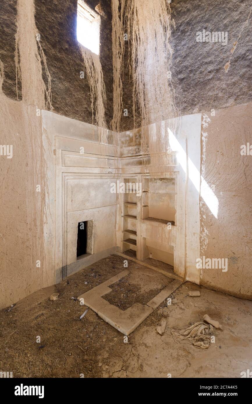 Abandoned houses in the traditional construction of Arabic adobe ...