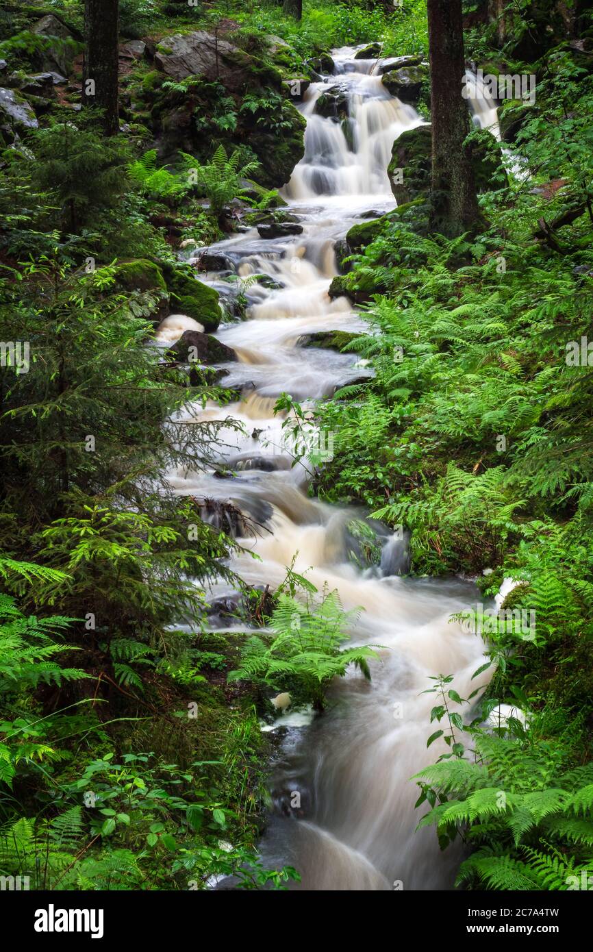 Waterfall wild river doubrava in hi-res stock photography and images ...