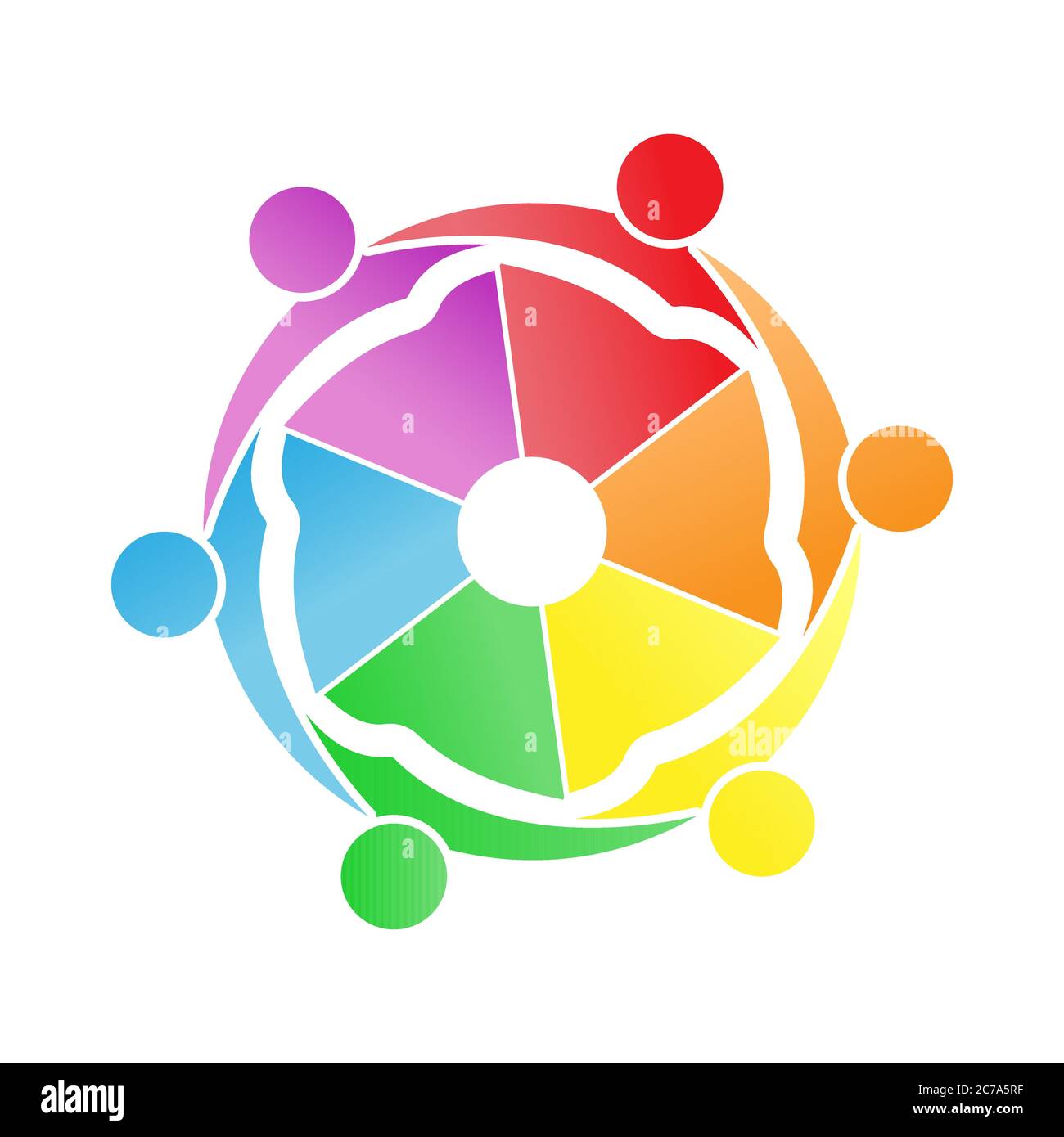 Teamwork, social community, or a group of friends. Vector illustration ...