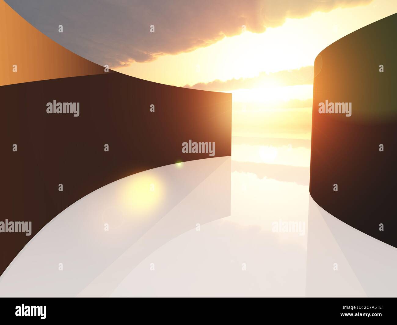 Surreal heavenly interior Stock Photo - Alamy