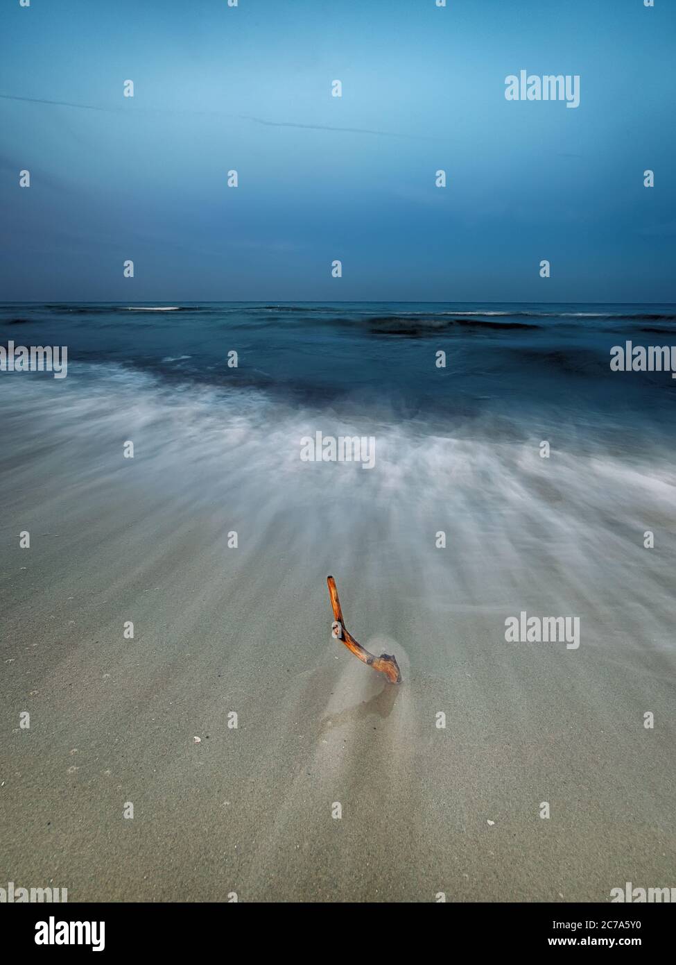 Magnificent long exposure sea sunset. Long exposure dramatic tropical ...