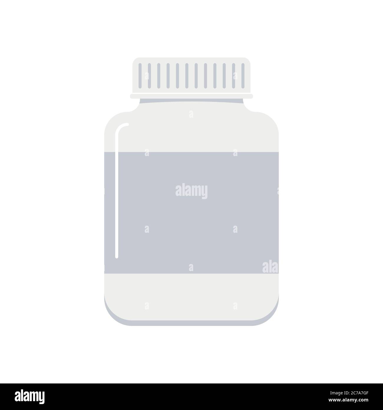 Empty pill jar isolated Stock Vector Images - Alamy
