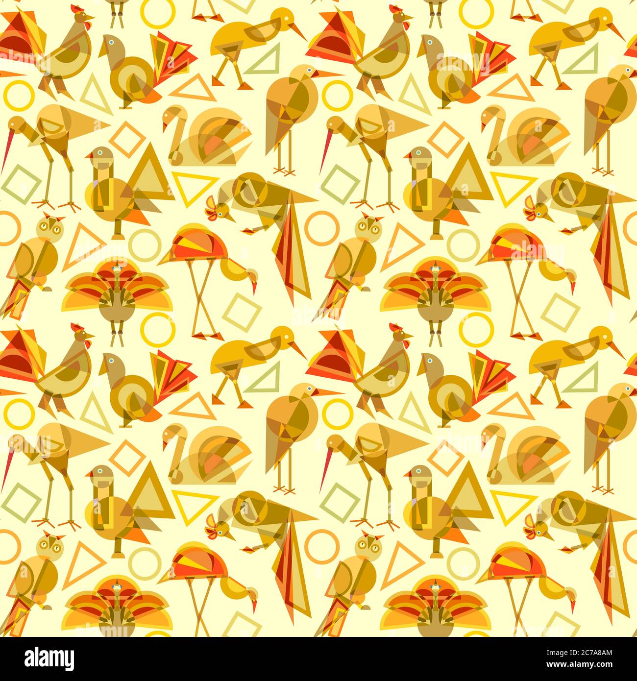 Geometric birds hi-res stock photography and images - Alamy