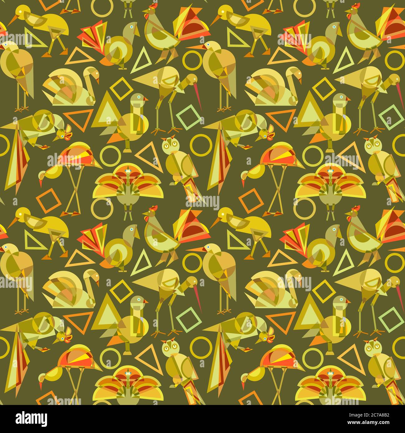 Geometric birds hi-res stock photography and images - Alamy