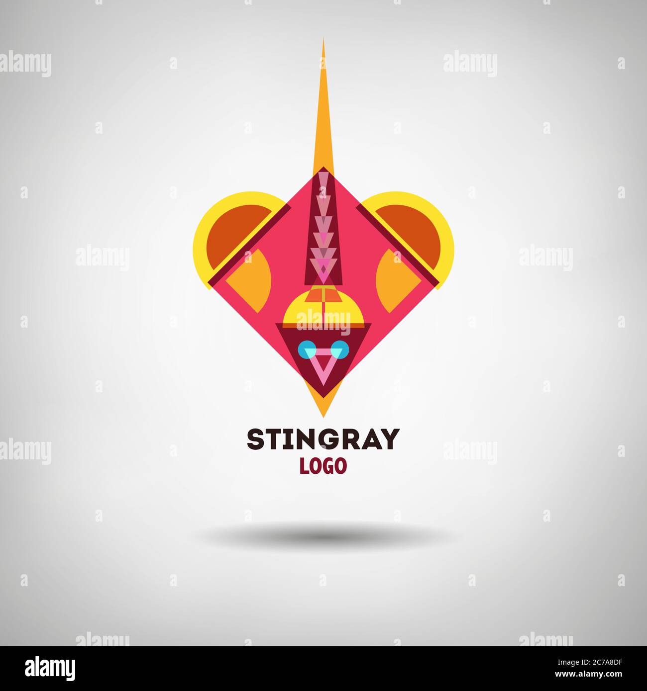 Abstract geometrical style stingray logo Stock Vector Image & Art - Alamy