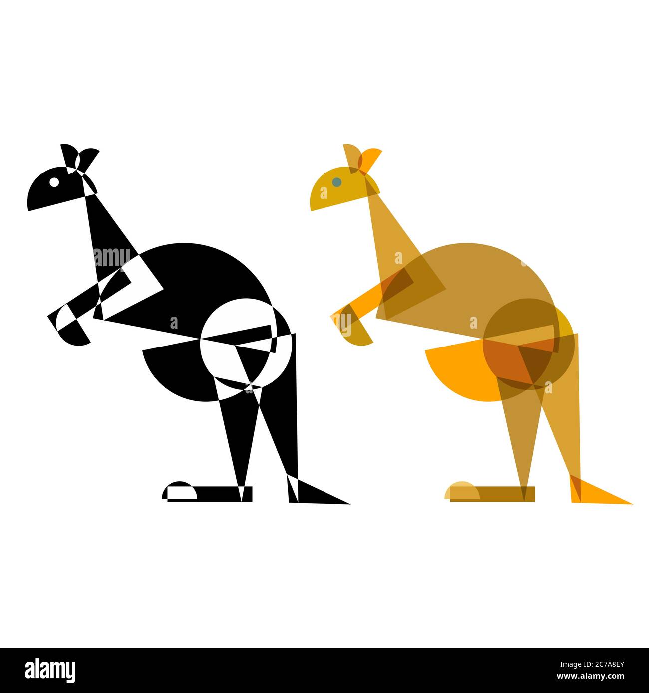 Abstract kangaroo hi-res stock photography and images - Alamy