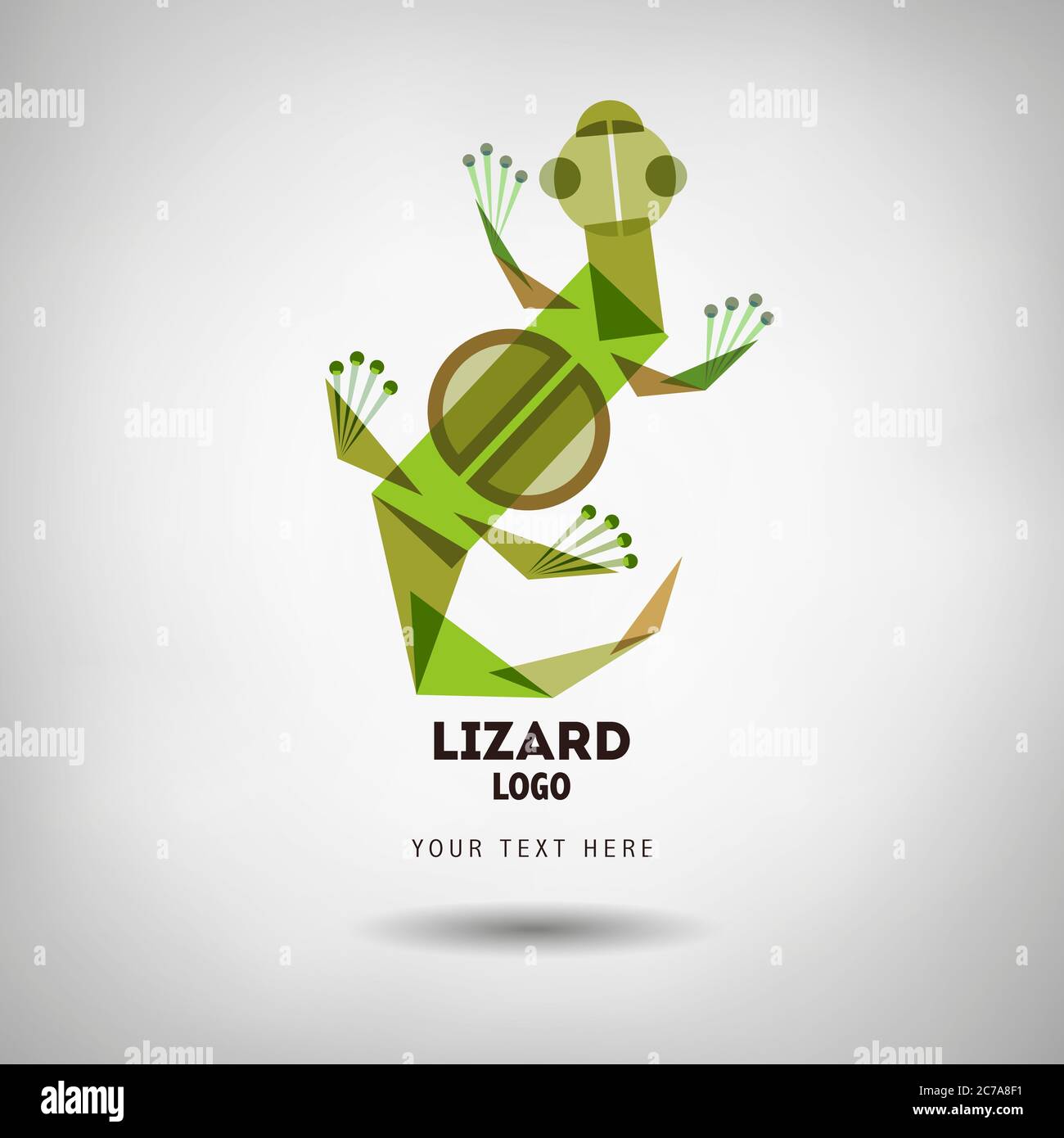 Abstract geometrical style lizard logo Stock Vector Image & Art - Alamy