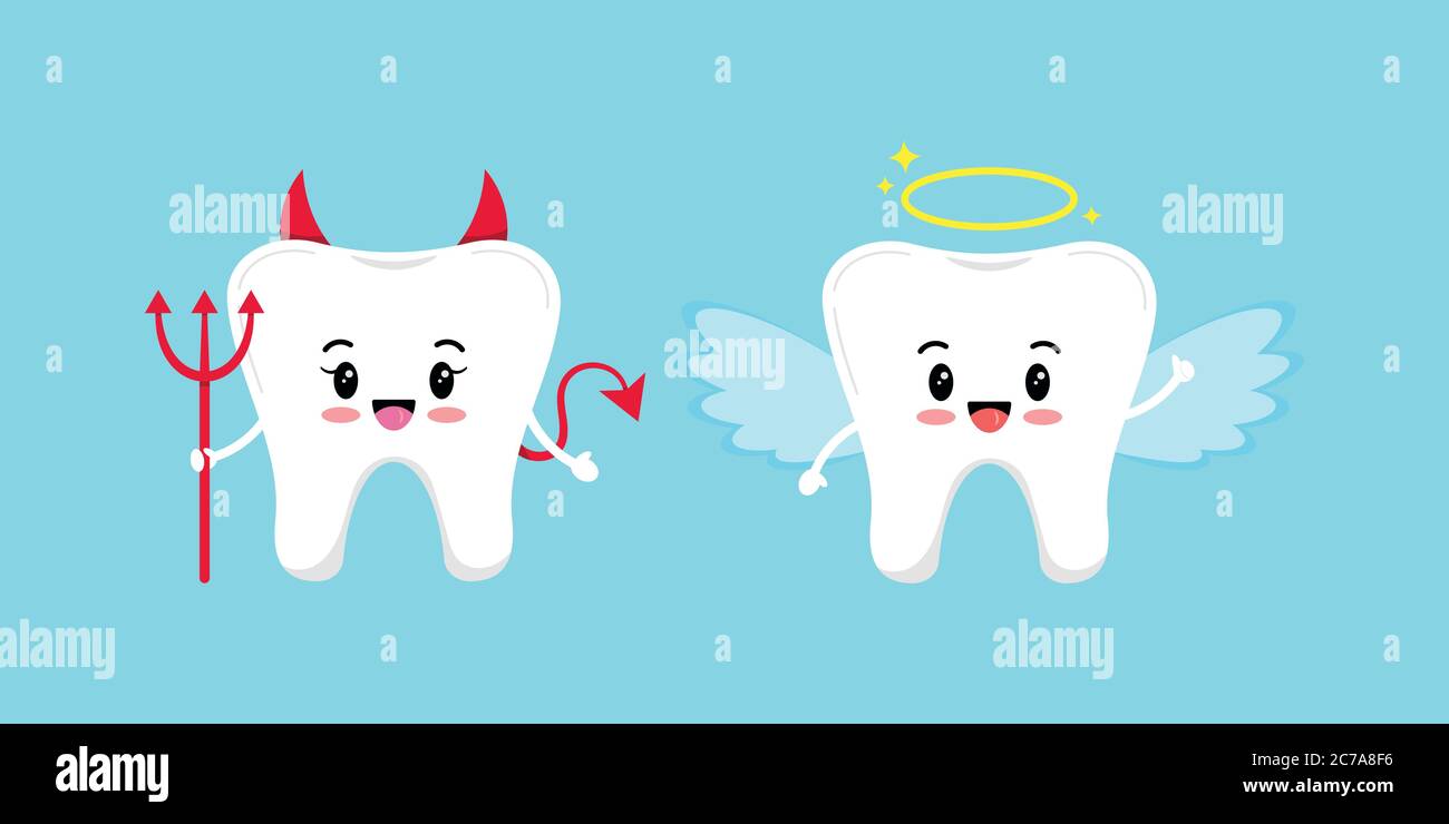 Angel and demon Stock Vector Images - Alamy