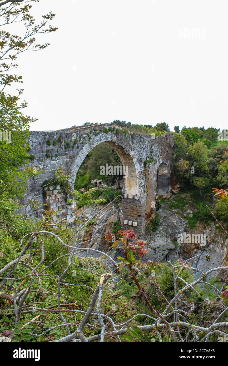 The Etruscan natural and archaeological park of Vulci, in the province ...