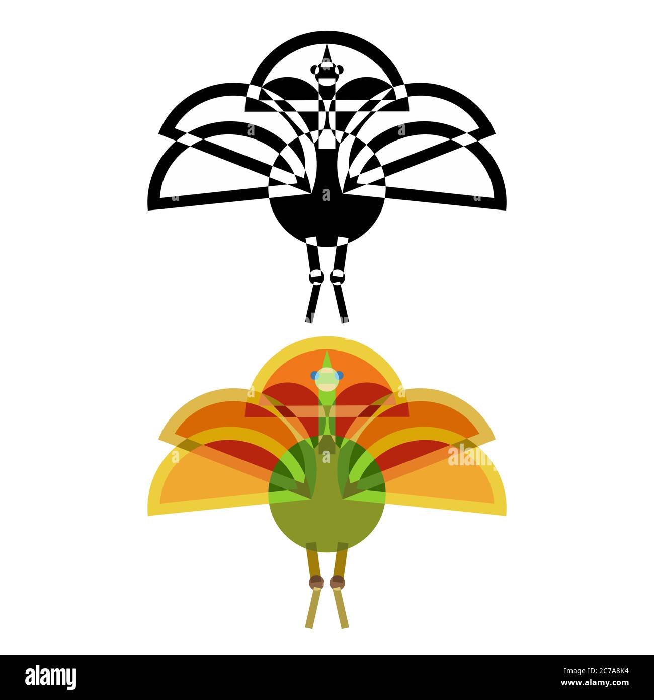 Abstract geometrical style turkey Stock Vector Image & Art - Alamy